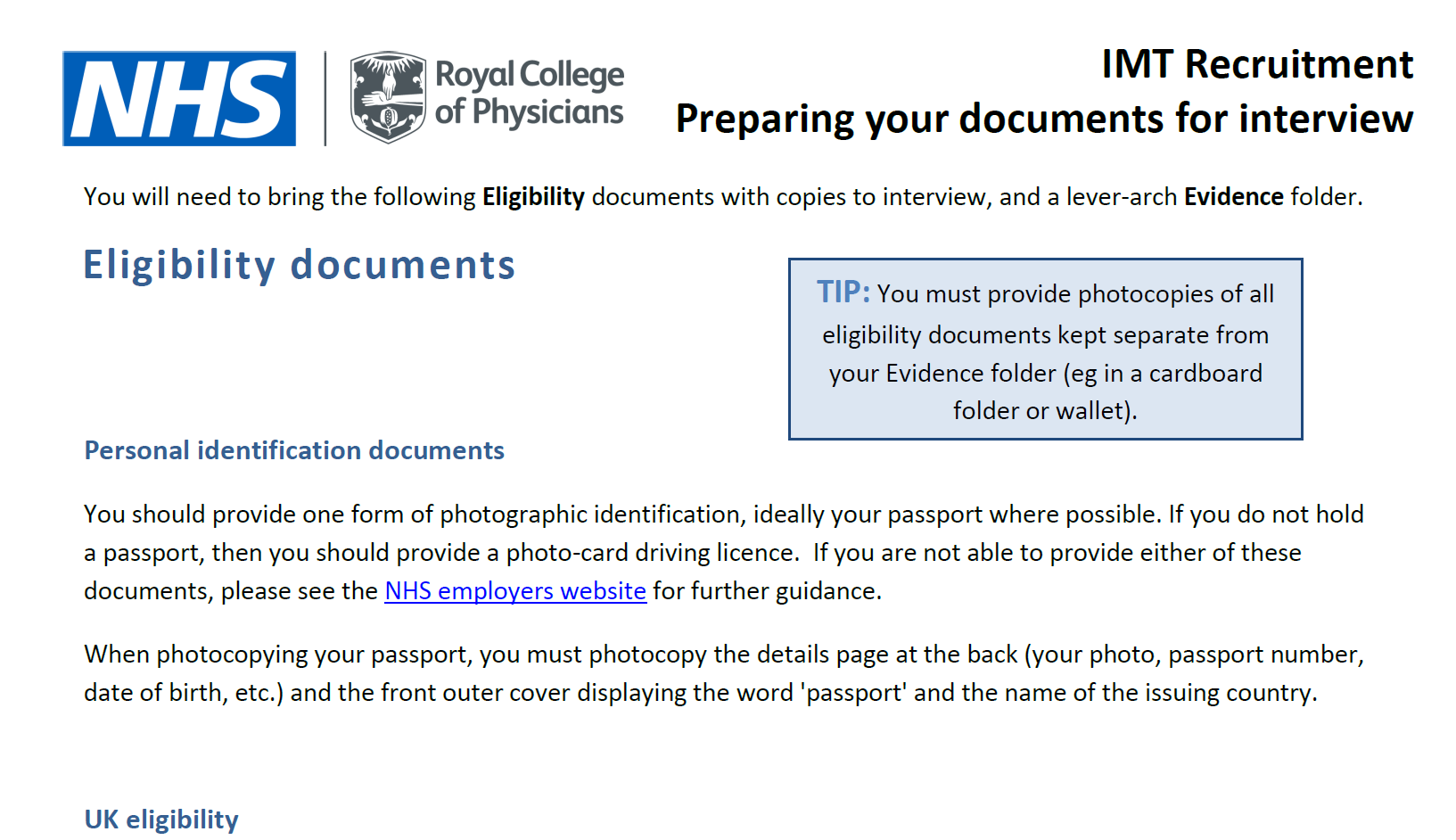 Document Library | IMT Recruitment - Full, comprehensive guidance on ...